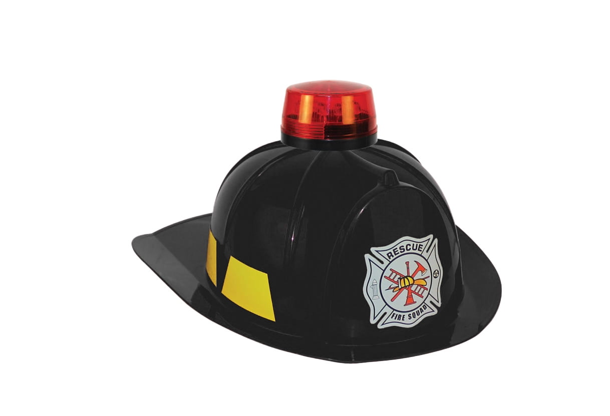 Nicky Bigs Novelties Firefighter Helmet - Plastic Toy with Light Up ...