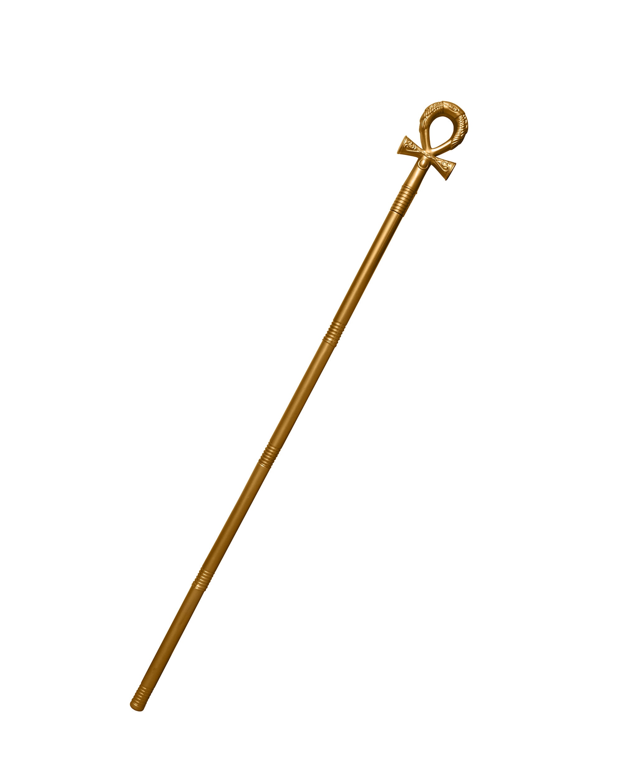 Nicky Bigs Novelties Gold Ankh Staff - Pharaoh Anubis King Tut Scepter ...