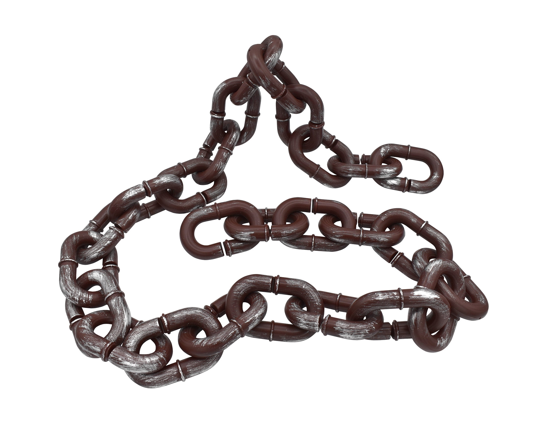 Nicky Bigs Novelties Jumbo Linkable Plastic Fake Rusty Chain Link Prop ...