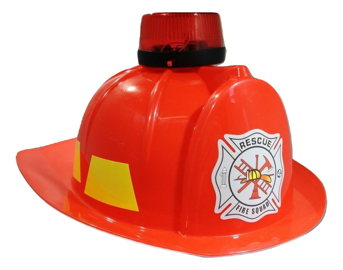 Nicky Bigs Novelties Firefighter Toy: Kid Fireman's Plastic Helmet with ...