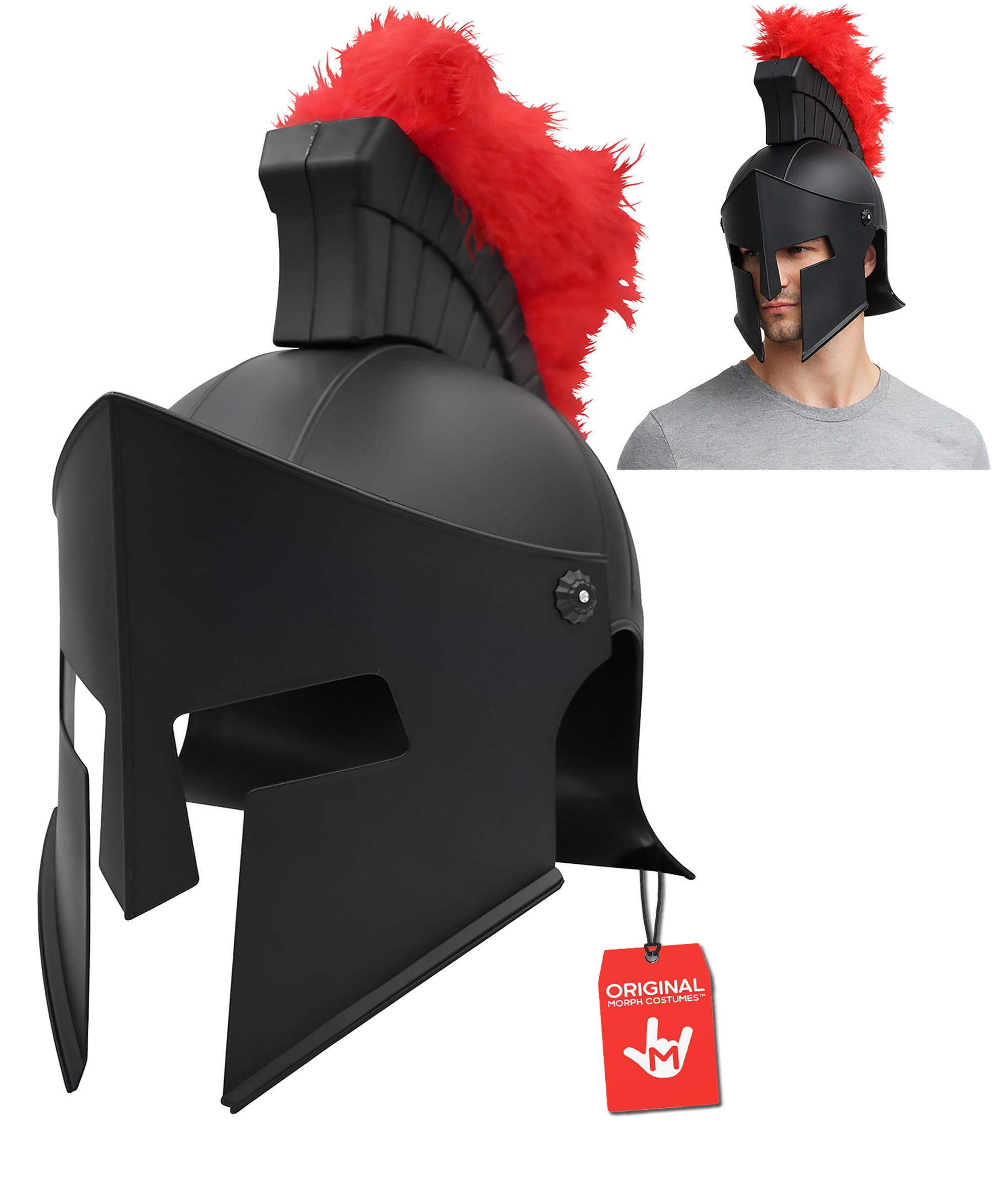 Medieval Knight Greek Spartan Helmet Costume Gold Gladiator Warrior ...