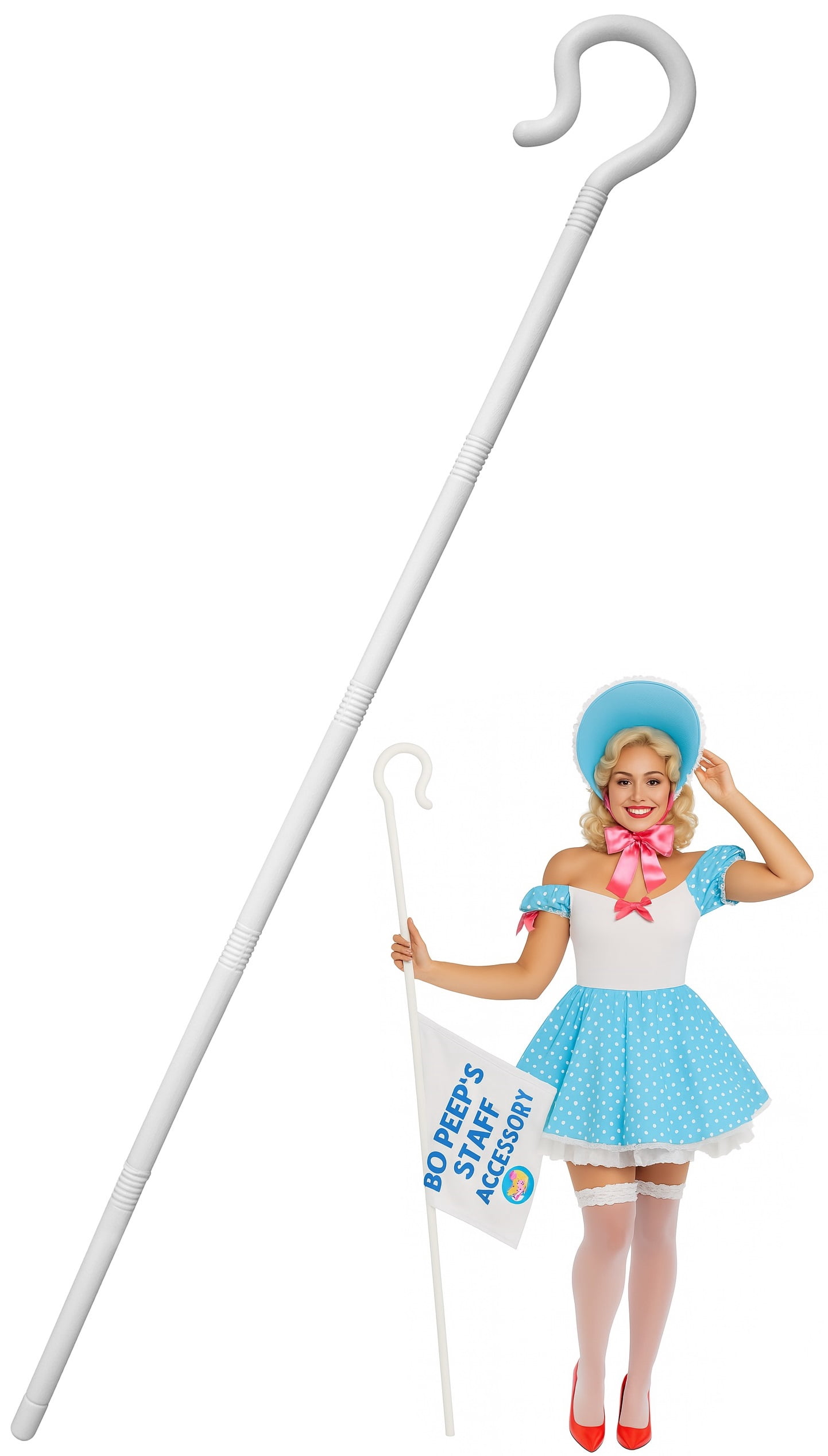 Nicky Bigs Noveltied Plastic Shepherds Hook Prop Staff Cane Walking ...