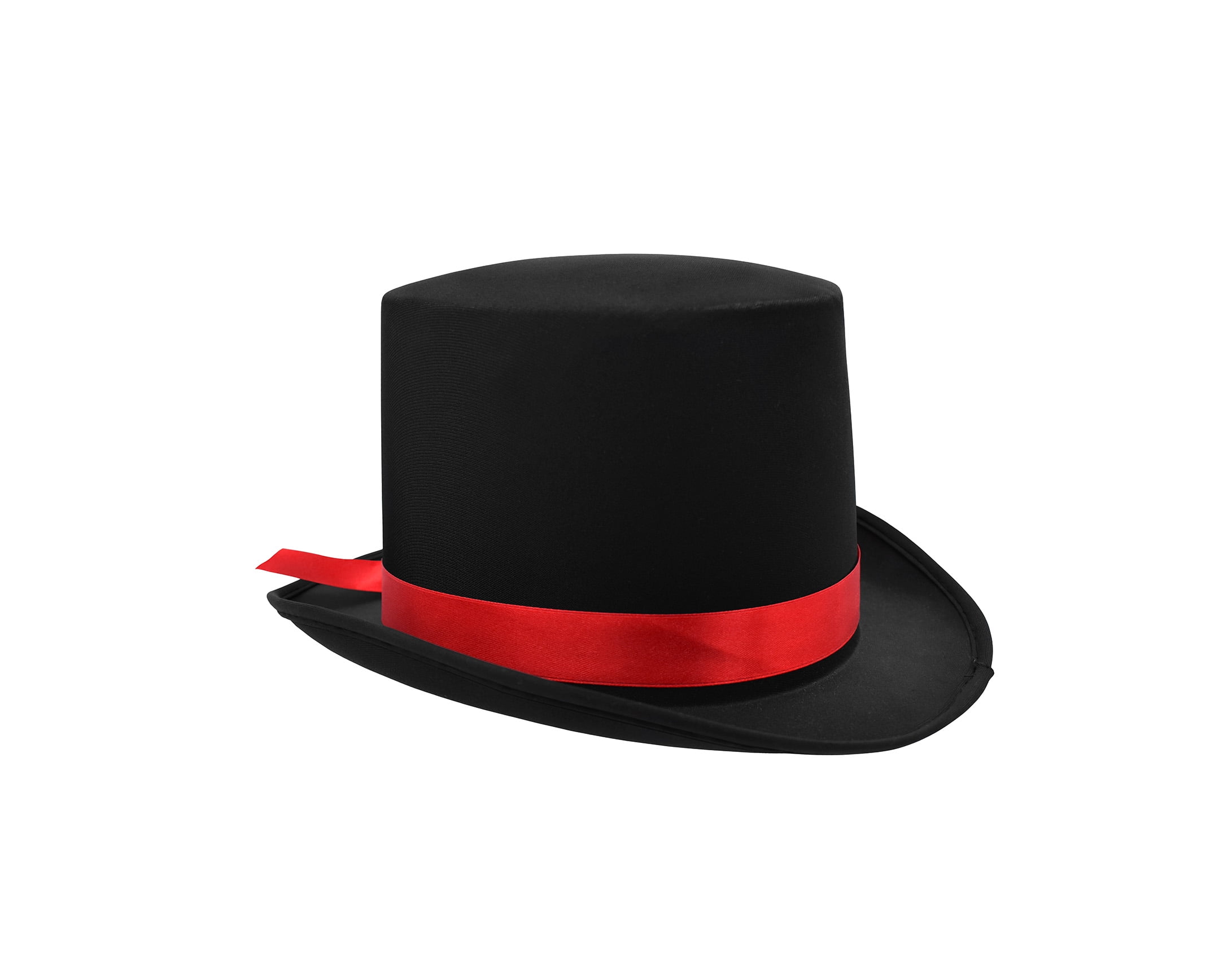 Nicky Bigs Novelties Tall Satin Black Top Hat - Deluxe Caroler Snowman ...