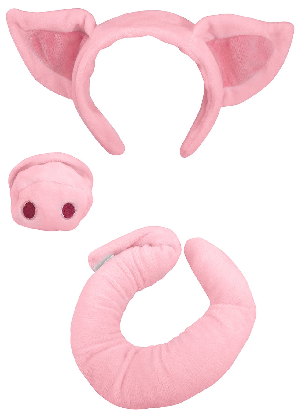 Nicky Bigs Novelties Pig Ears Headband Nose and Tail Costume Accessory ...