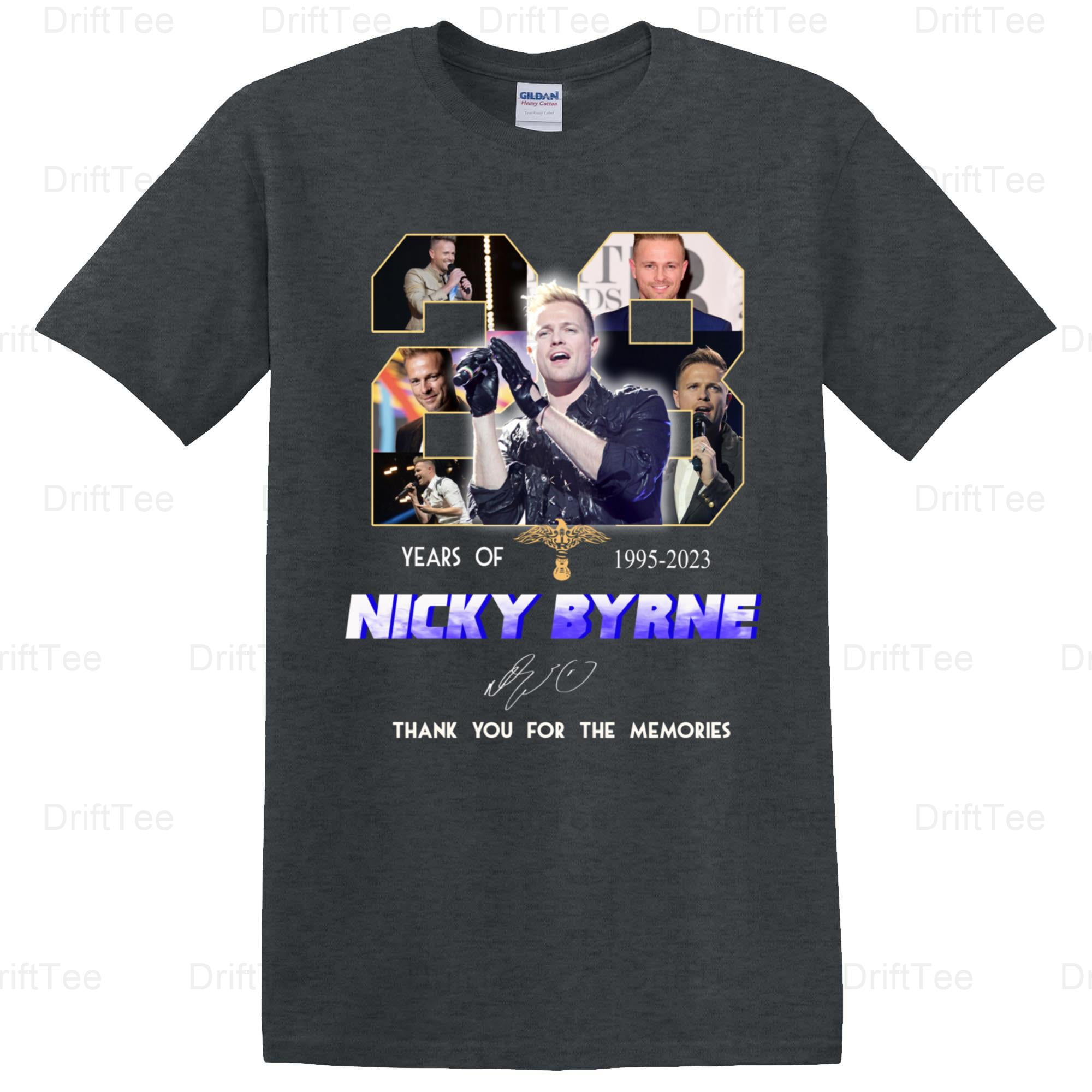Nicky Byrne 25 Years 1998-2023 Westlife Irish Pop Music Singer Fan T ...