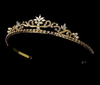 Nicky Gold Wedding Bridal Tiara - Walmart.com