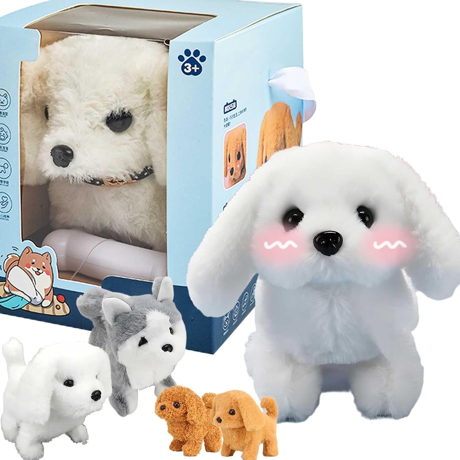 Nico - My Realistic Robot Puppy, Interactive Walking Plush Puppy Toy ...