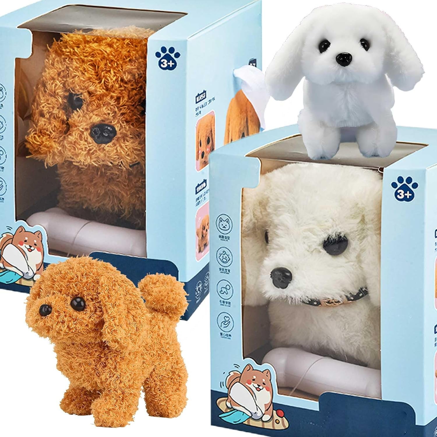 Nico - My Realistic Robot Puppy, Interactive Walking Plush Puppy Toy ...