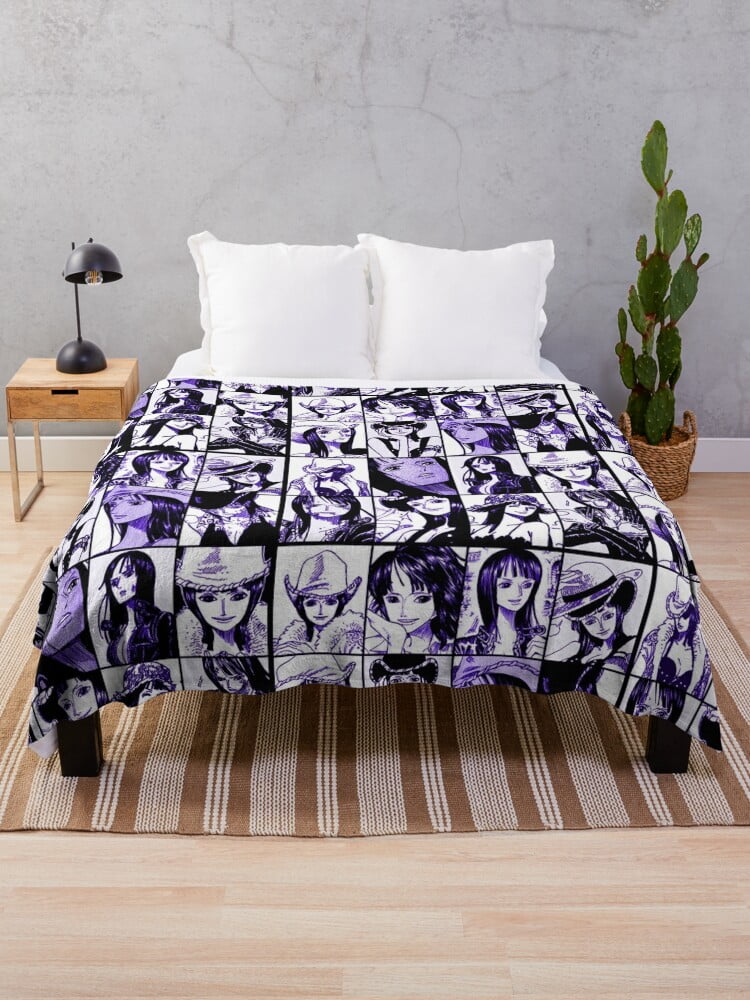 Nico Robin pre timeskip design - One Piece Manga Panel collage Throw ...