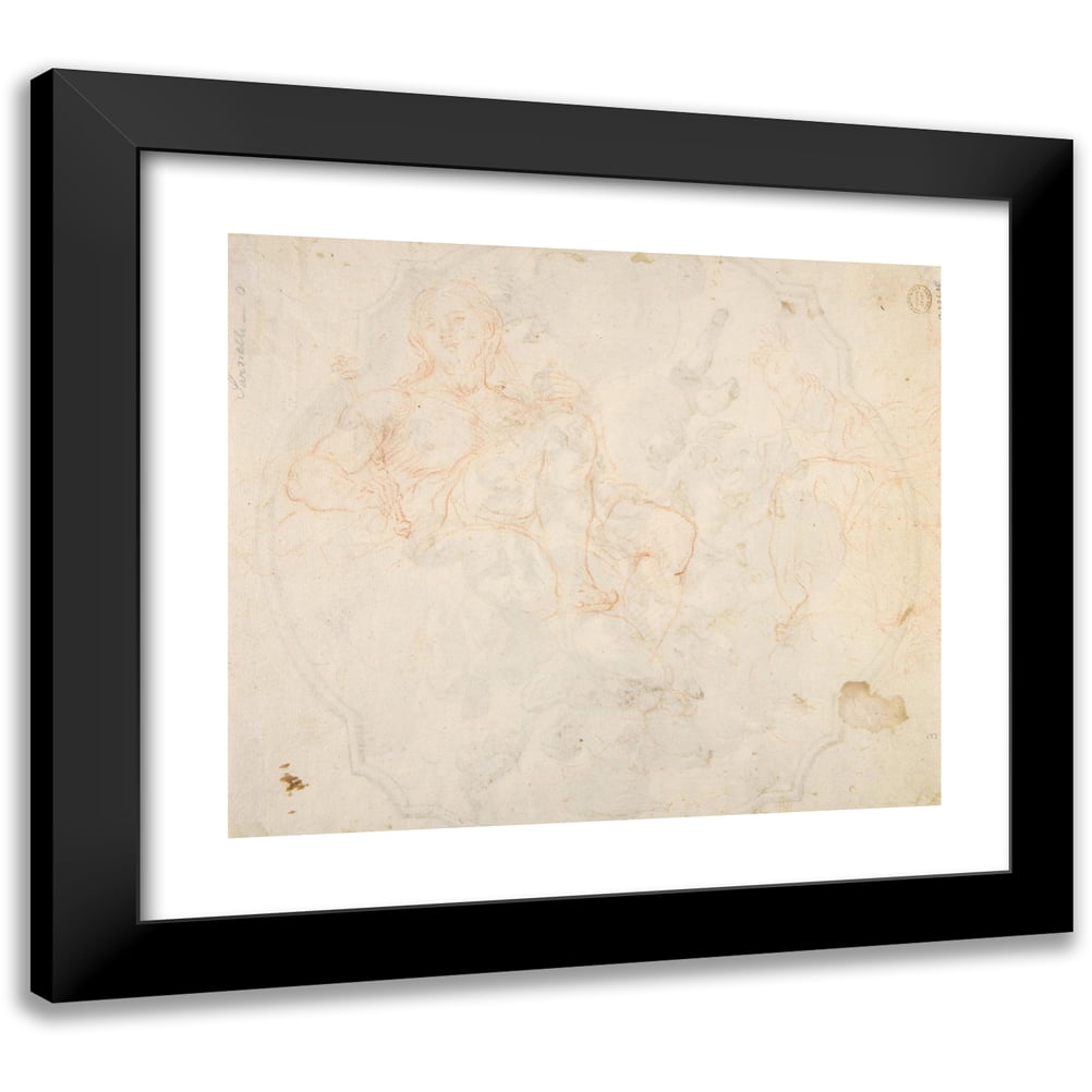Nicola Maria Rossi 23x20 Black Modern Framed Museum Art Print Titled ...