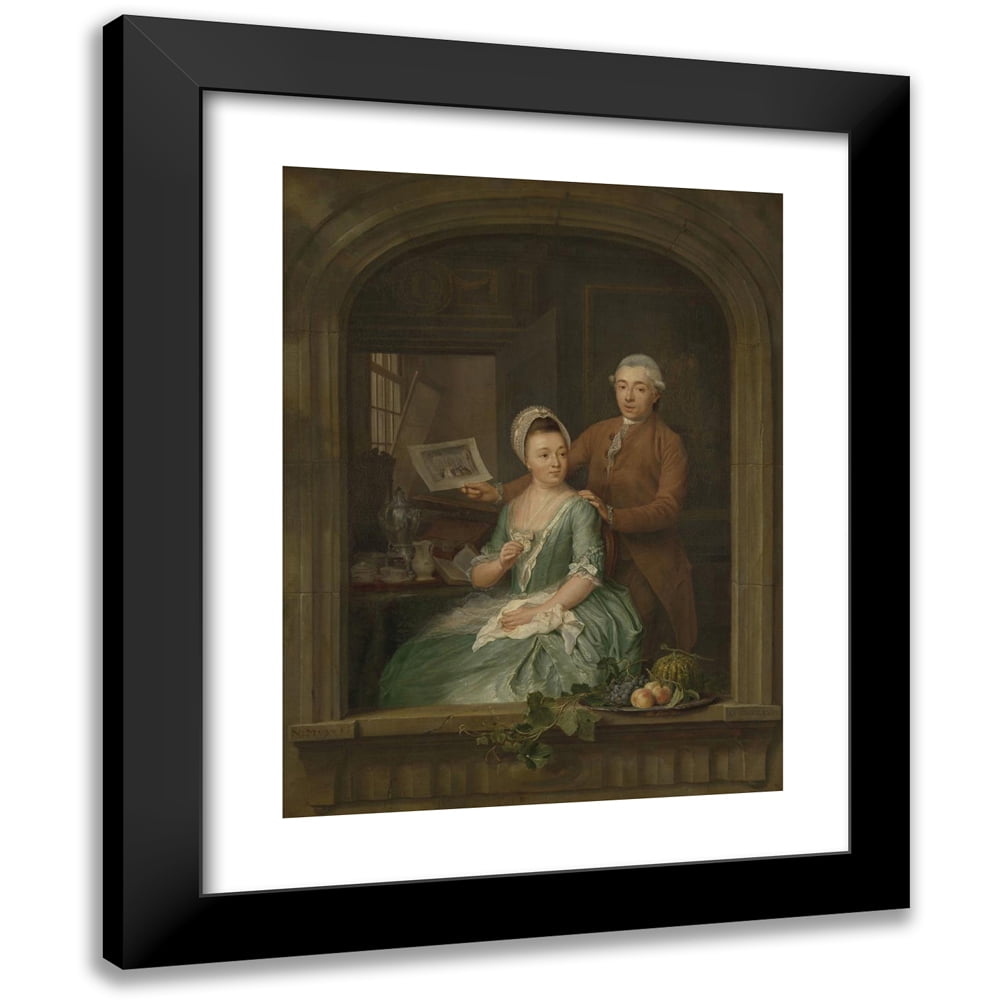Nicolaas Muys 12x14 Black Modern Framed Museum Art Print Titled ...