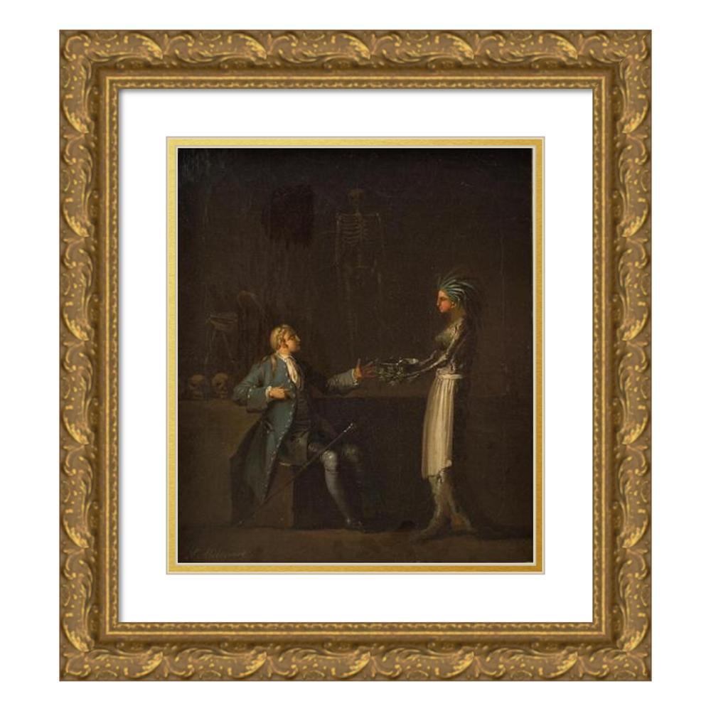 Nicolai Abraham Abildgaard 15x17 Gold Ornate Wood Frame and Double ...