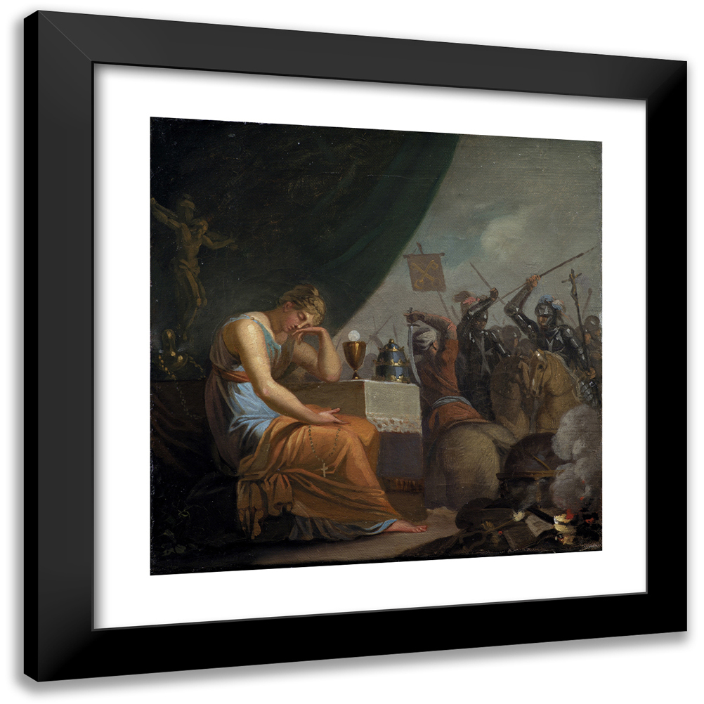 Nicolai Abraham Abildgaard 20x20 Black Modern Framed Museum Art Print ...
