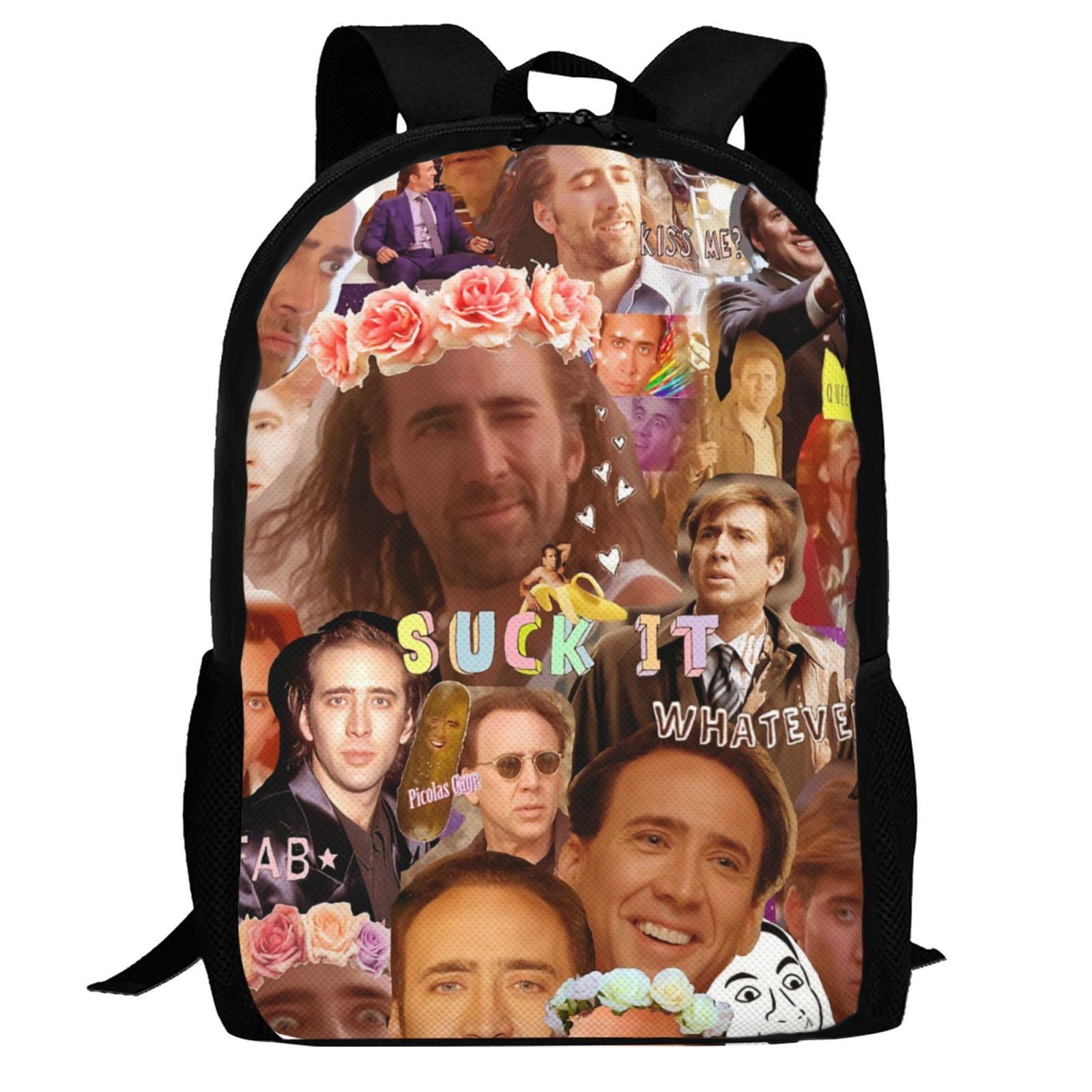 Nicolas Cage Backpack,3d Print Laptop Backpack Lightweight Casual ...