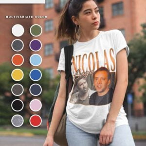 Nicolas Cage Merch T-Shirt Actor - Walmart.com