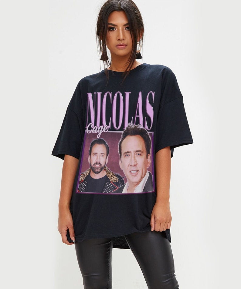 Nicolas Cage Retro Shirt, Nicolas Cage Homage Shirt, Nicolas Cage Shirt ... Nicolas Cage Retro Shirt, Nicolas Cage Homage Shirt, Nicolas Cage Shirt ...