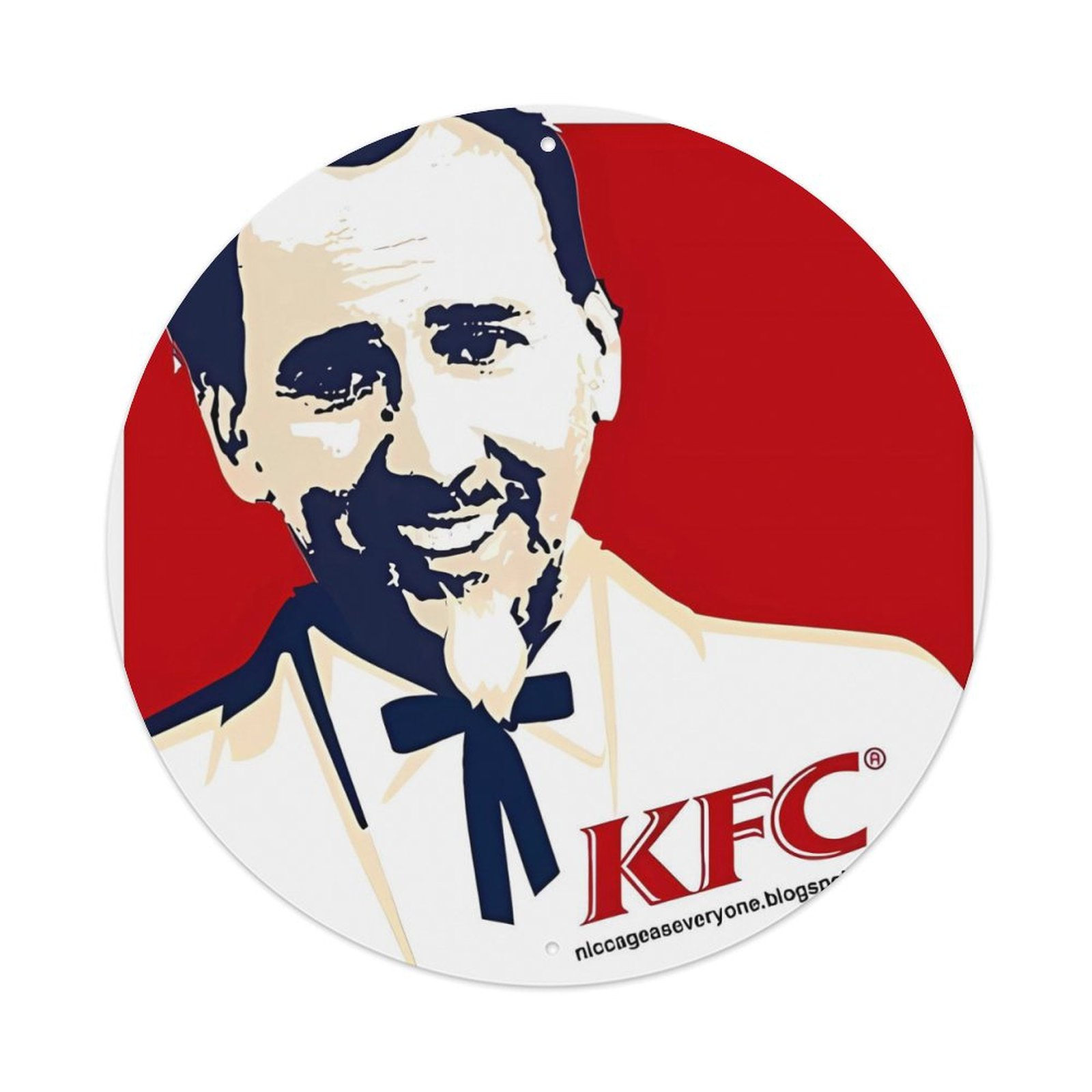 Nicolas Cage Round Decorative Aluminum Sign For Living Room And Bedroom ...