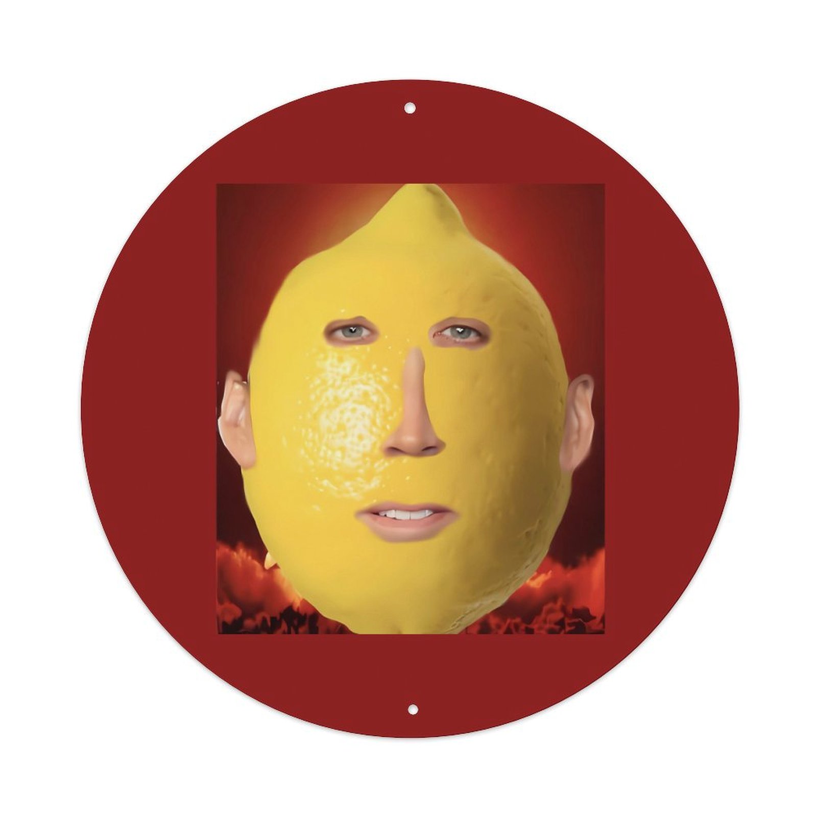 Nicolas Cage Round Decorative Aluminum Sign For Living Room And Bedroom ...