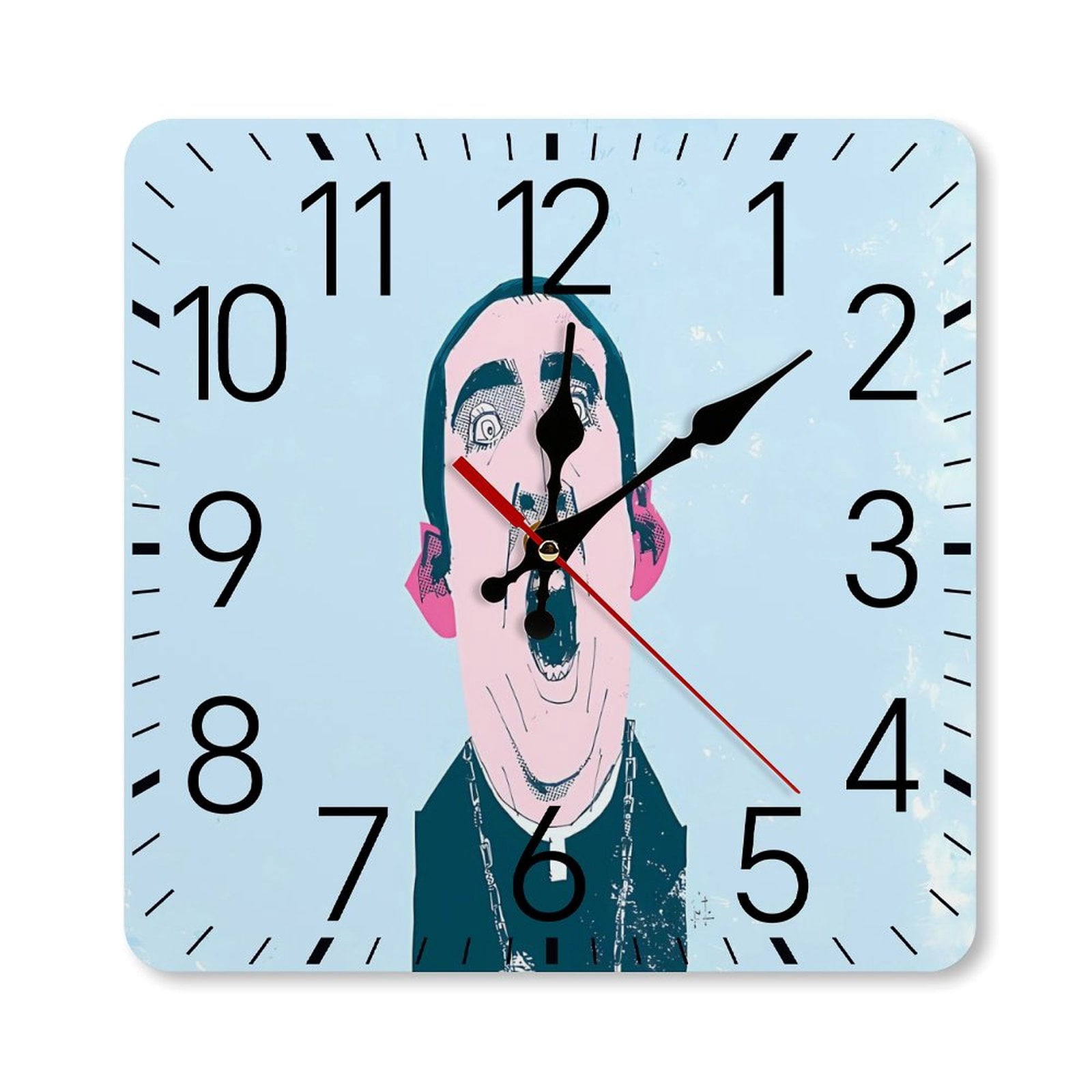 Nicolas Cage Square Wall Clock With Scale For Living Room And Bedroom ...