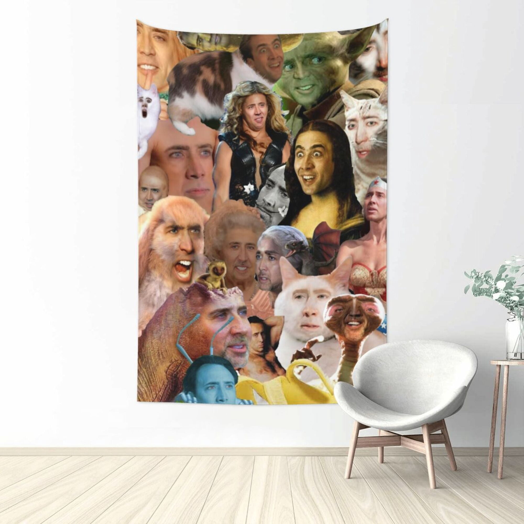Nicolas Cage Tapestry Poster Printing Wall Hanging Tapestries Wall Art ...