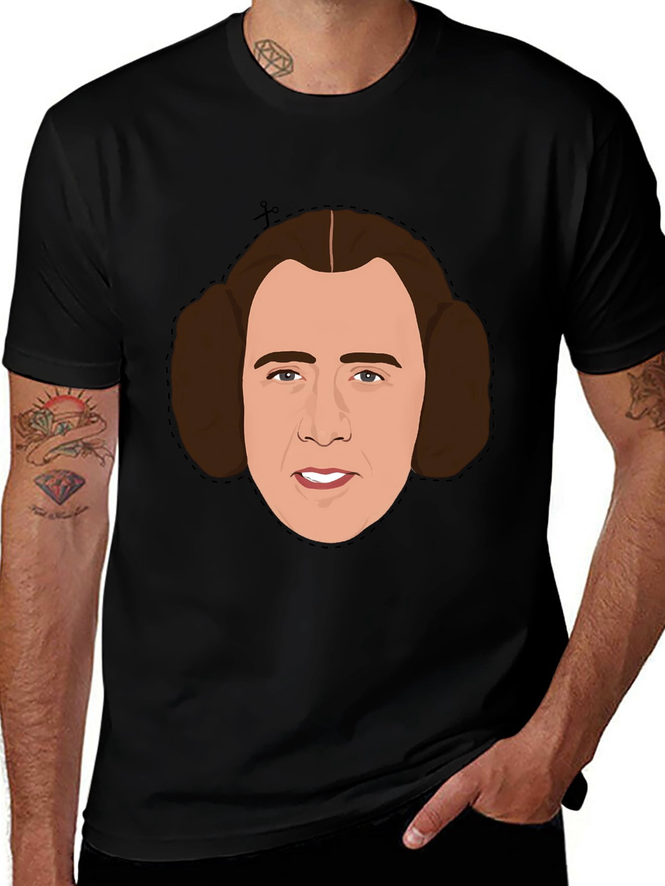 Nicolas Cage Unisex Short-Sleeved Summer Double-Sided Printed Adult ...