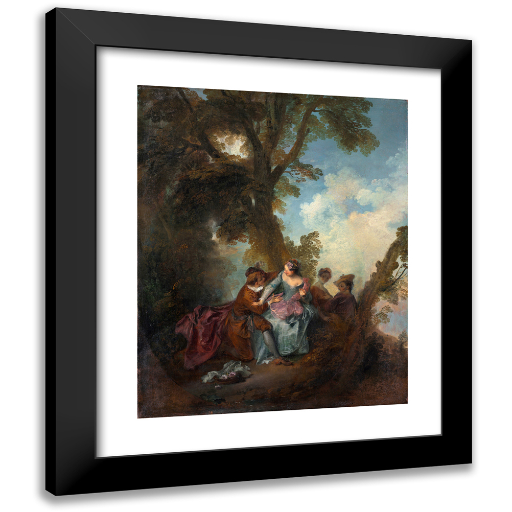 Nicolas Lancret 12x14 Black Modern Framed Museum Art Print Titled ...