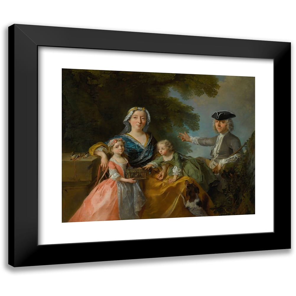 Nicolas Lancret 14x12 Black Modern Framed Museum Art Print Titled ...