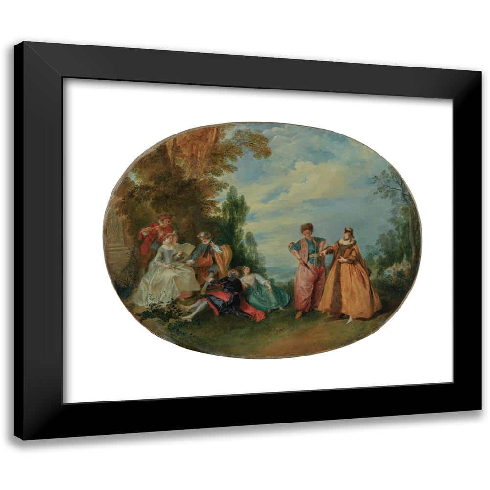 Nicolas Lancret 18x15 Black Modern Framed Museum Art Print Titled - An ...