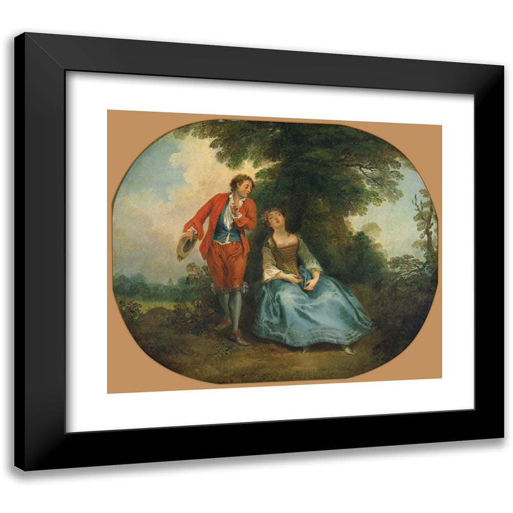 Nicolas Lancret 23x20 Black Modern Framed Museum Art Print Titled ...