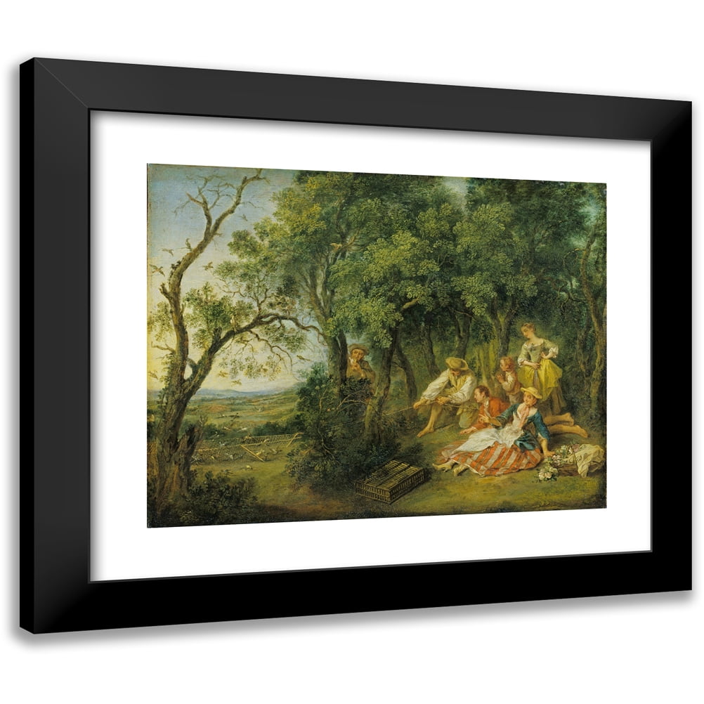 Nicolas Lancret 24x20 Black Modern Framed Museum Art Print Titled - The ...