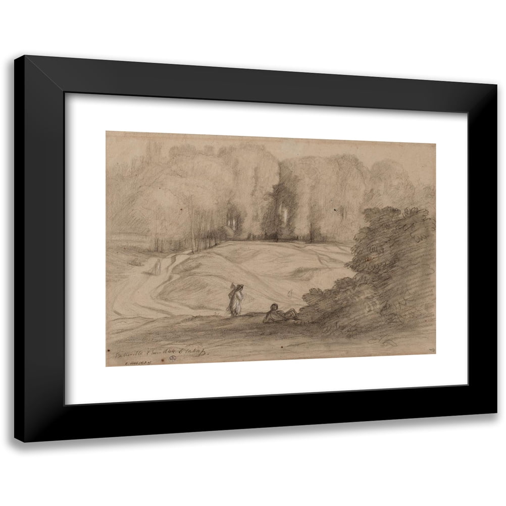 Nicolas Louis Cabat 24x18 Black Modern Framed Museum Art Print Titled ...