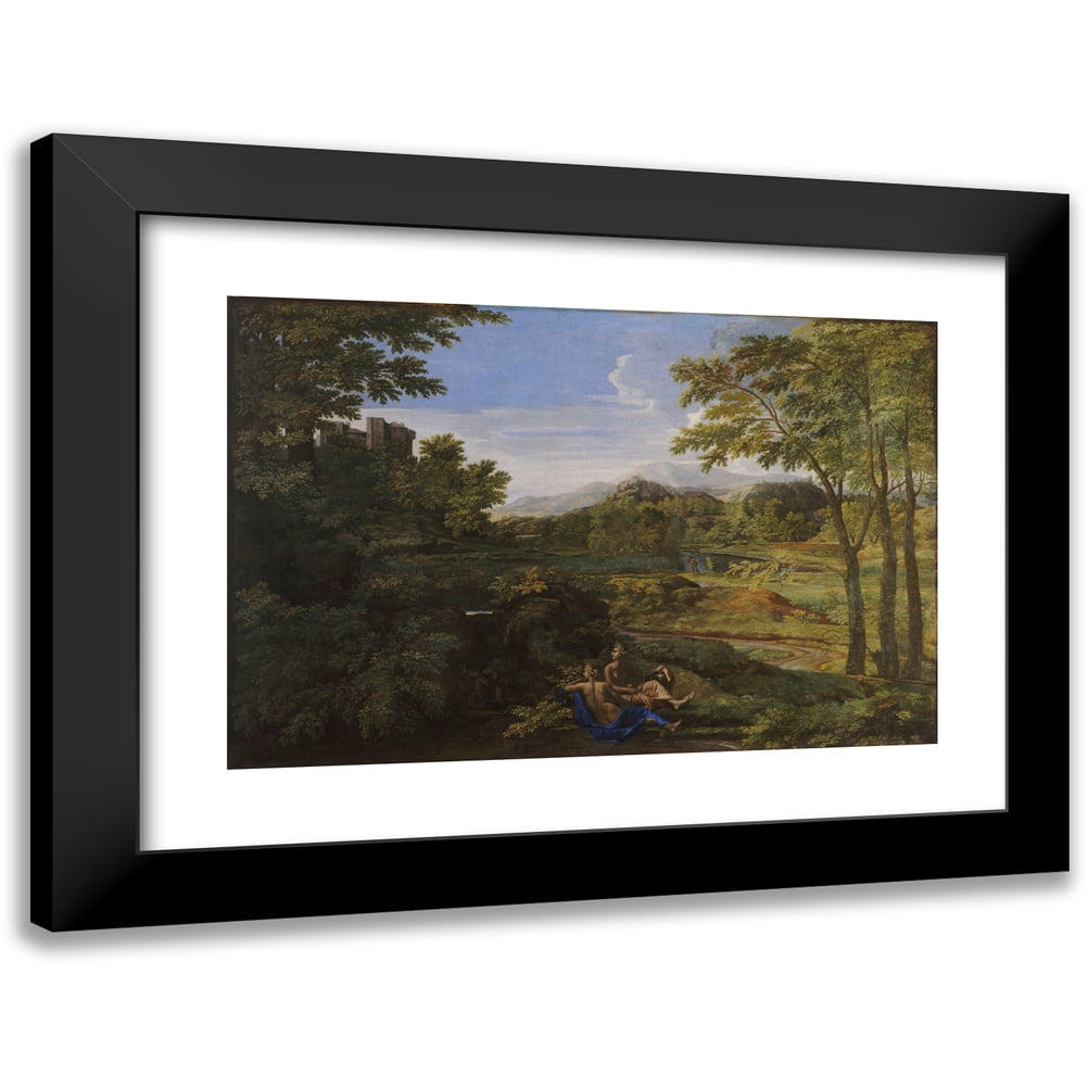 Nicolas Poussin 14x11 Black Modern Framed Museum Art Print Titled ...