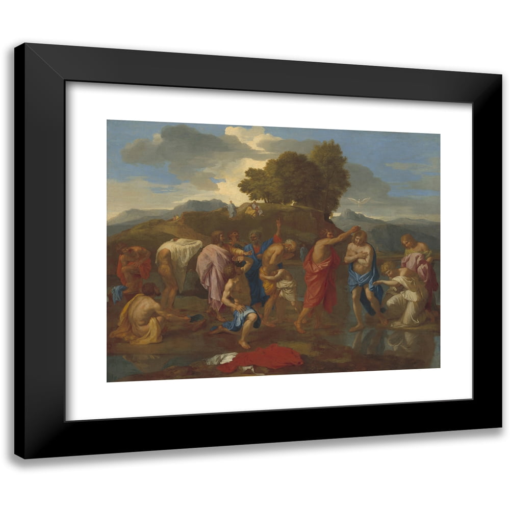 Nicolas Poussin 24x20 Black Modern Framed Museum Art Print Titled - The ...