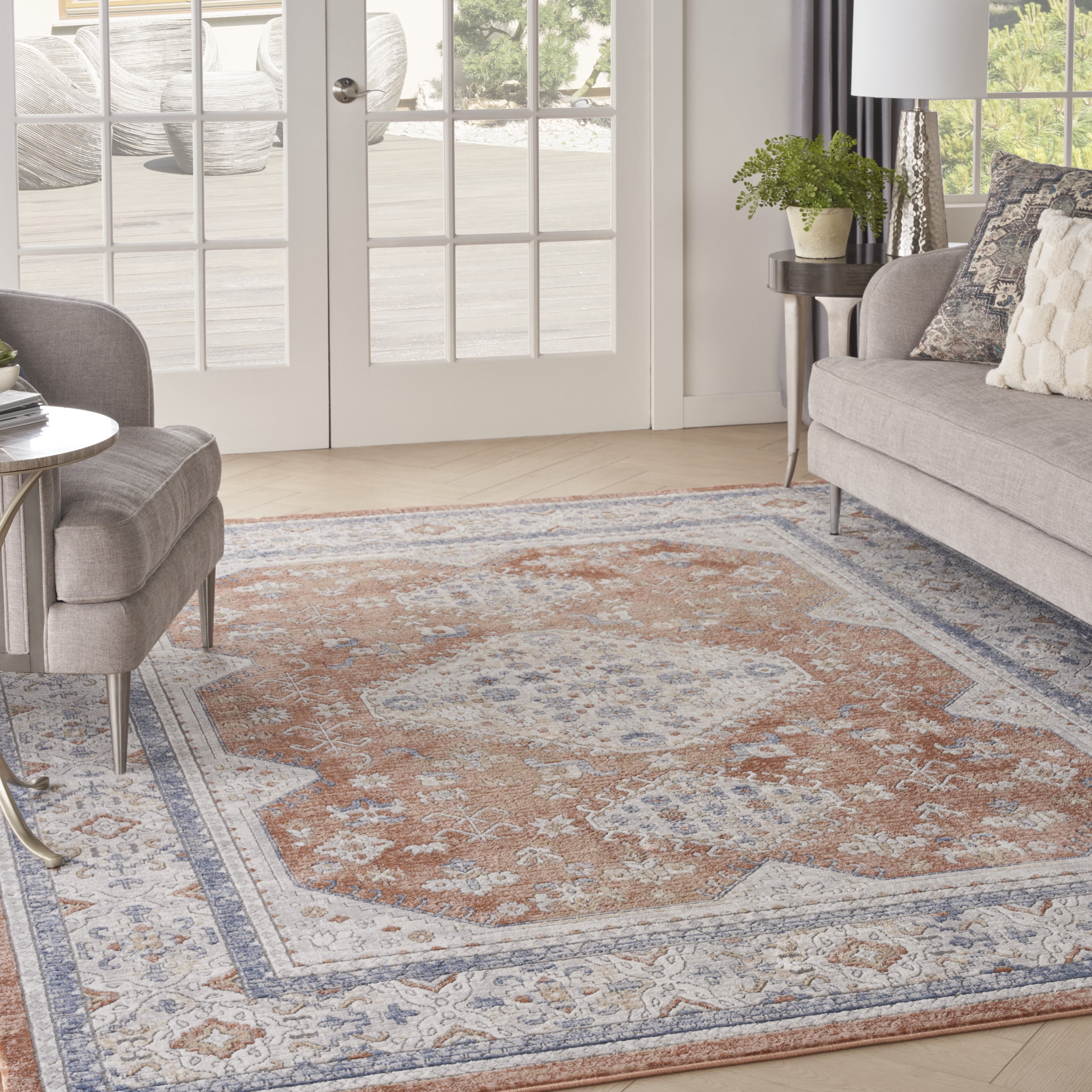 Nicole Curtis Series 4 Persian Cream/Multi 7'10" x 9'10" Area Rug (8x10 ...