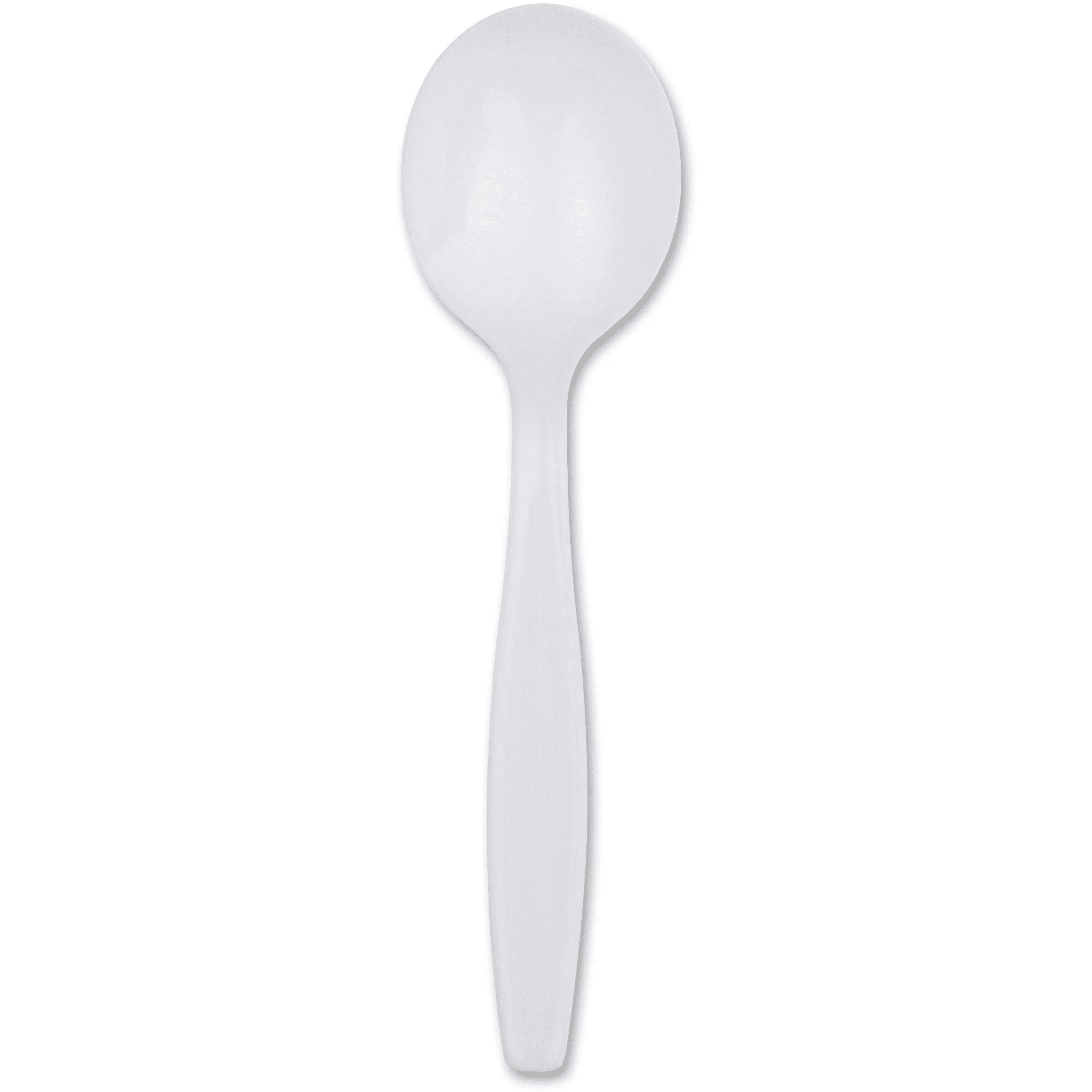 Nicole Fantini Medium Weight White Disposable Plastic Soup Spoon ...
