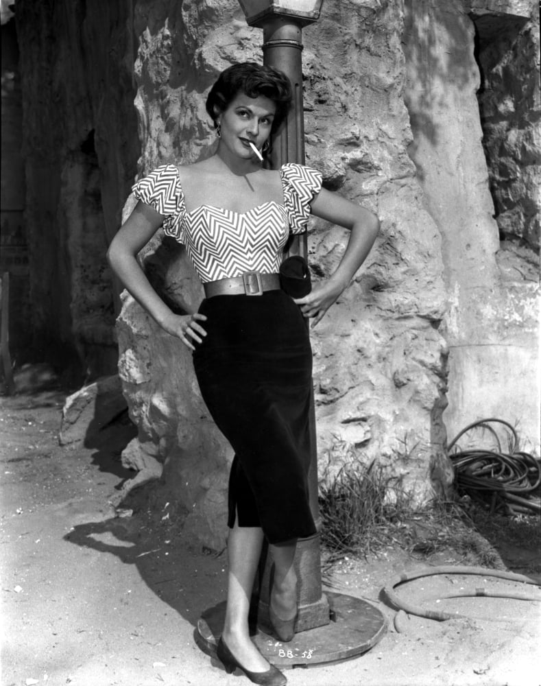 Nicole Maury Posed in Stripes Top Photo Print (8 x 10) - Walmart.com