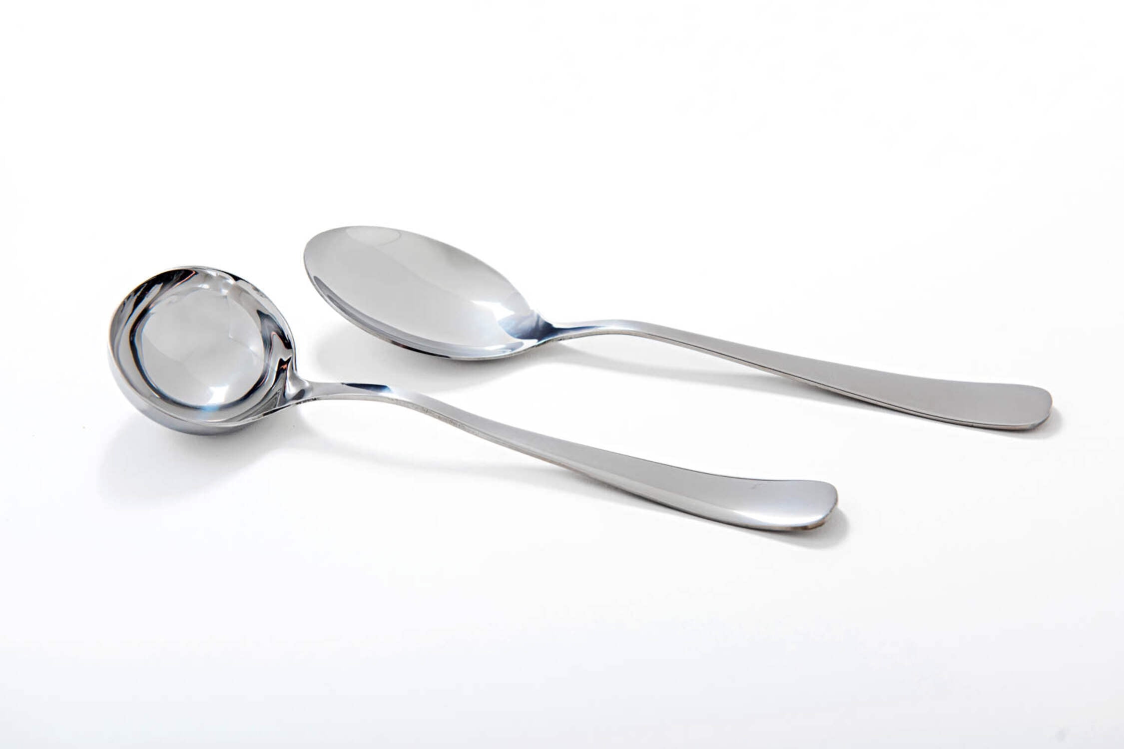 Nicole Miller 2-Piece Stainless Steel Madison Serving Spoon Set - Solid ...