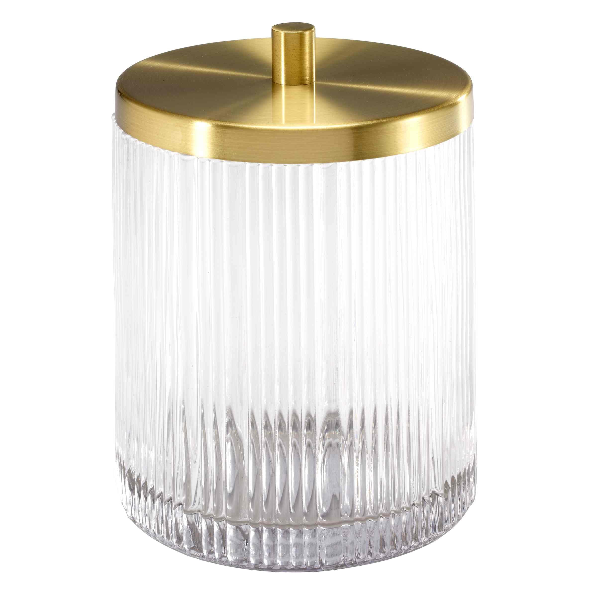 Nicole Miller - Covered Jar, Glass Countertop Accessories, Dorm Room ...