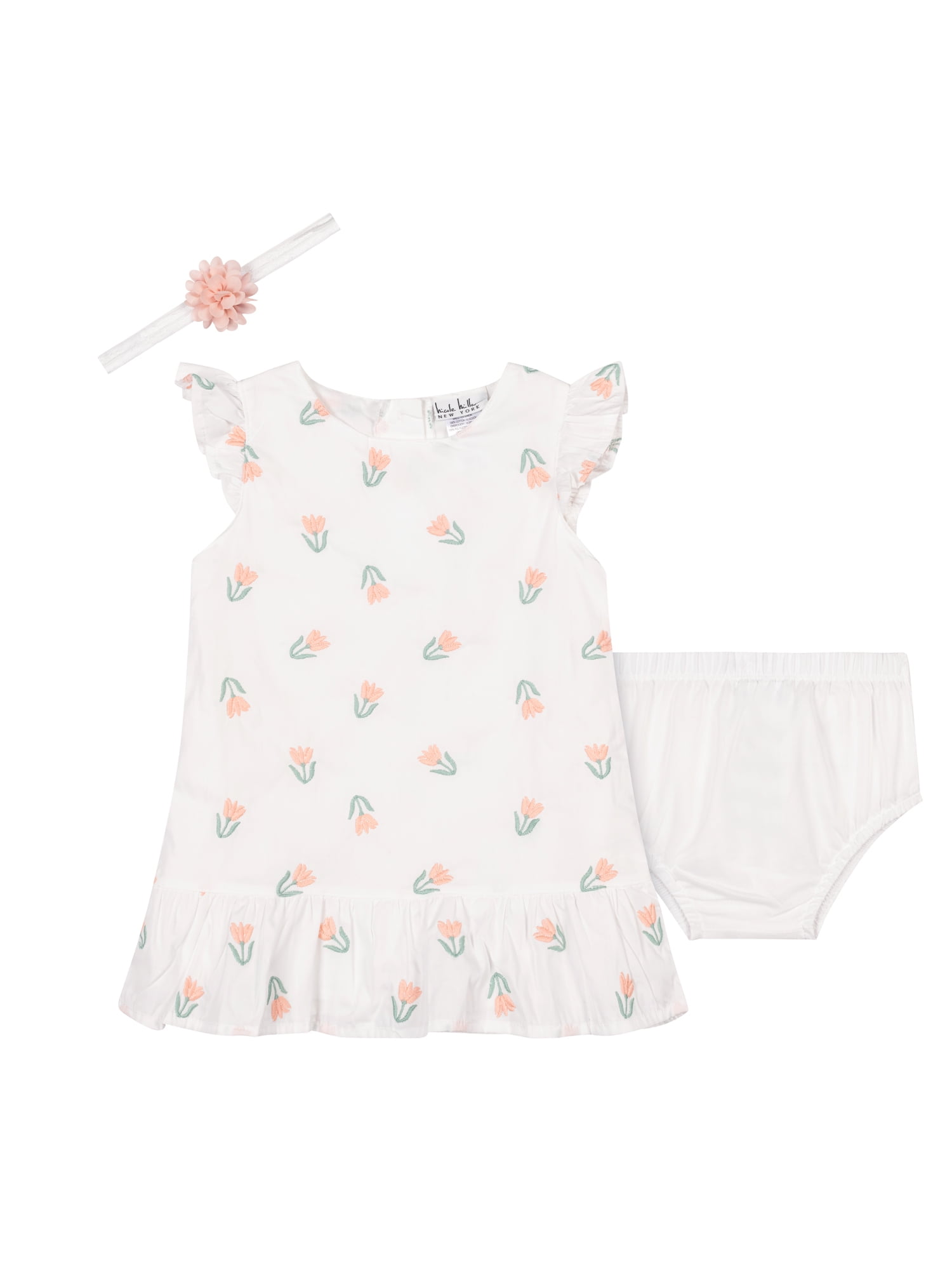 Nicole Miller Infant Girls' Dress and Bloomer, 2-Piece Set, Sizes 12M ...