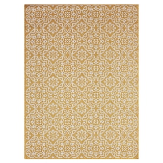 Well Woven 8' x 10' Ivory Geometric Outdoor Rug - Walmart.com