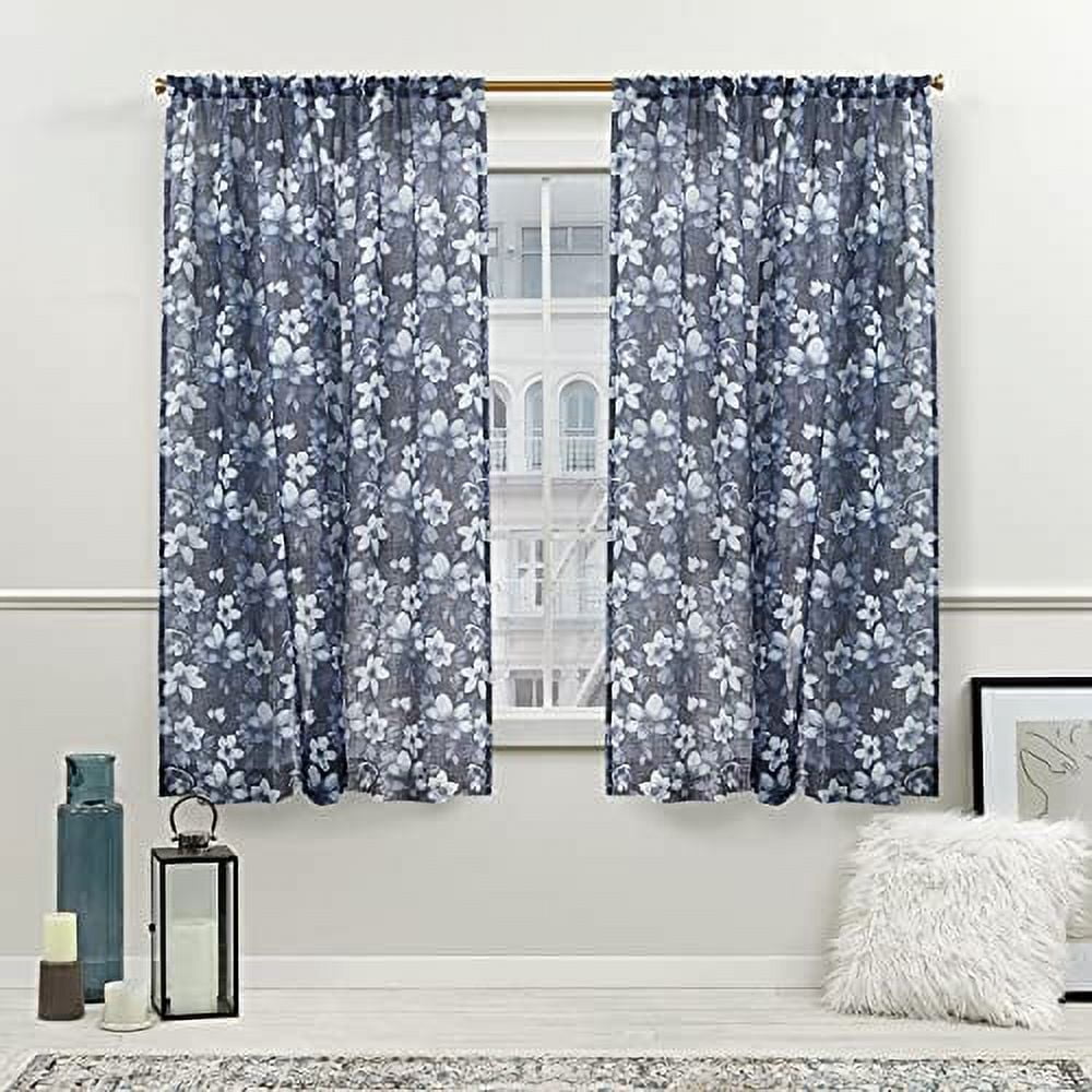 Nicole Miller New York Dara Light Filtering, Semi Sheer Rod Pocket ...