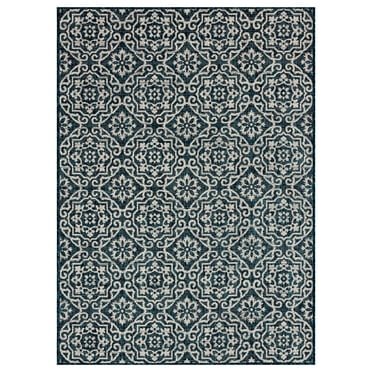 Nicole Miller New York Patio Country Azalea Transitional Medallion ...