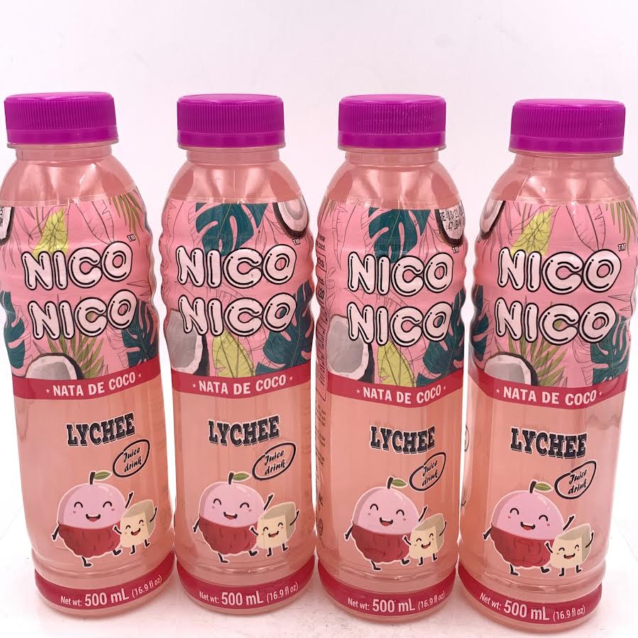Niconico Natade CoCo - Lychee Drink 500mlx4bottle - Walmart.com