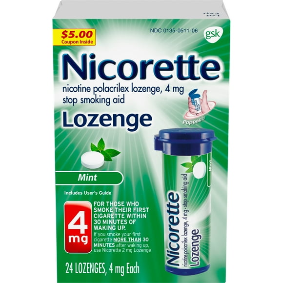 Nicotine Lozenges 4 Mg in Quit Smoking - Walmart.com