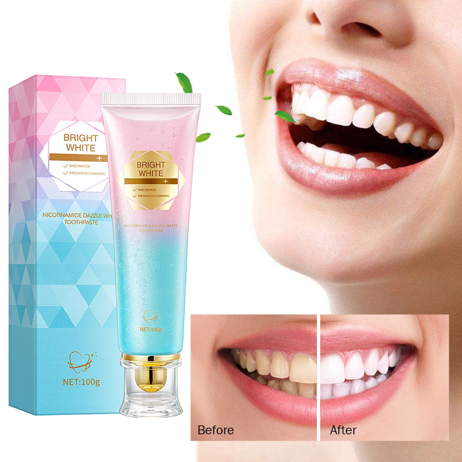 Nicotinamide Dazzle White Toothpaste, Dazzling White Toothpaste ...