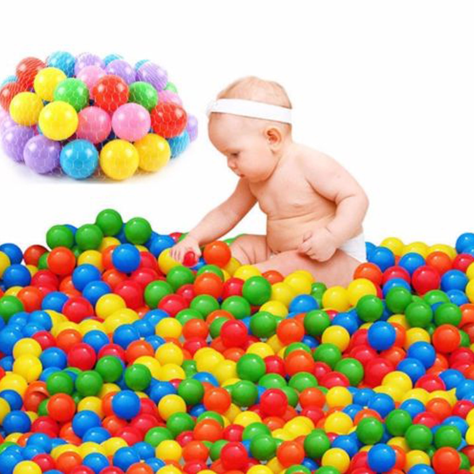 Nicoxijia 1.97" Multicolor Ball Pit Balls, 100 Count - Walmart.com