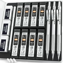 Nicpro 6 Pcs Metal Mechanical Pencils Set, Art Drafting Pencil 0.5, 0.7, 0.9 mm & 3Pcs 2mm ...