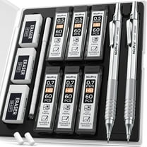 Nicpro 6 Pcs Mechanical Pencils Set, 3 Pcs Metal Pencils 0.5mm & 0.7mm ...