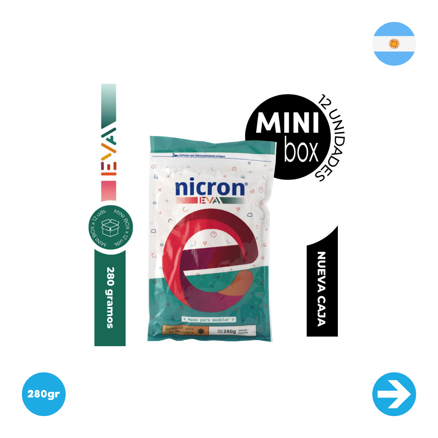 Nicro Eva Minibox Goma Eva - Walmart.com