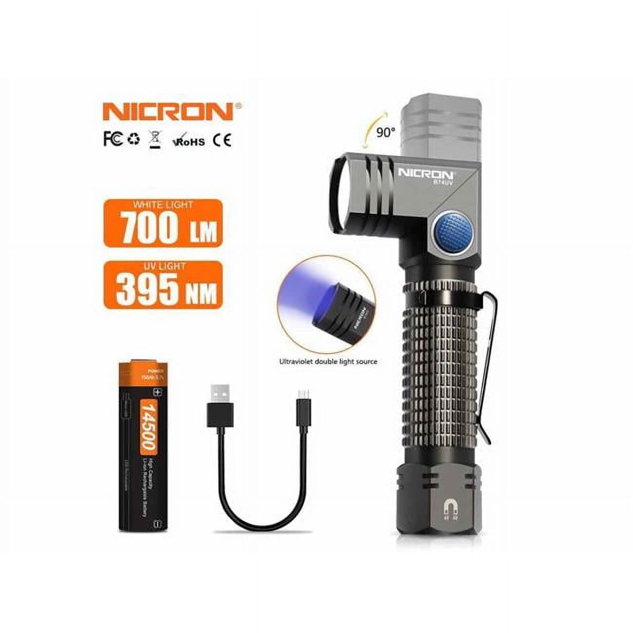 Nicron B74UV 700lumen LED Rechargeable Flashlight - Walmart.com